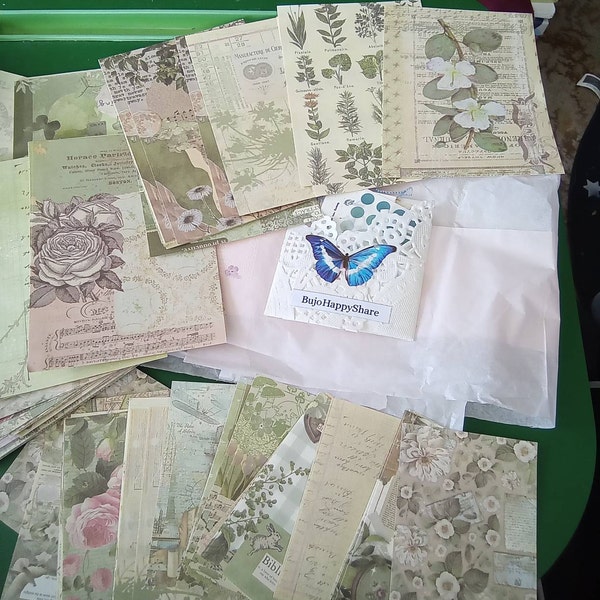 10 Sheet, Chinese Mulberry Paper, Texture Paper Bundle, Scrapbook ...