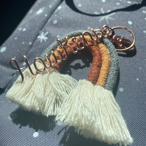 Custom Name Keychain With Heart Keyring Wire Name Keychain - Etsy