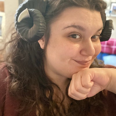 Small Curled Jester Style Horns - Etsy