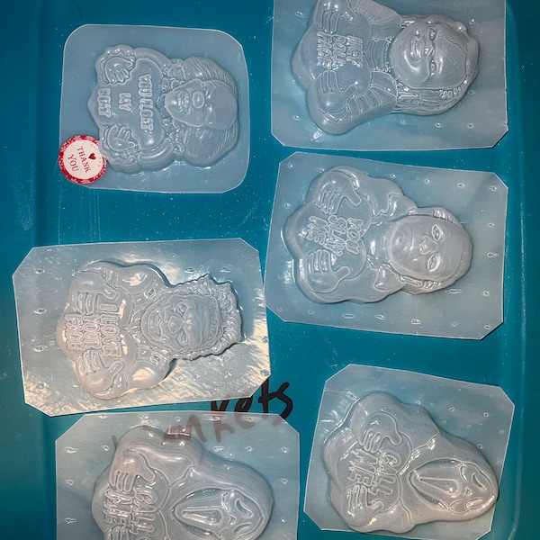 HORROR MOVIE Valentines Soap or Bath Bomb Handmade Plastic Resin Mold ...
