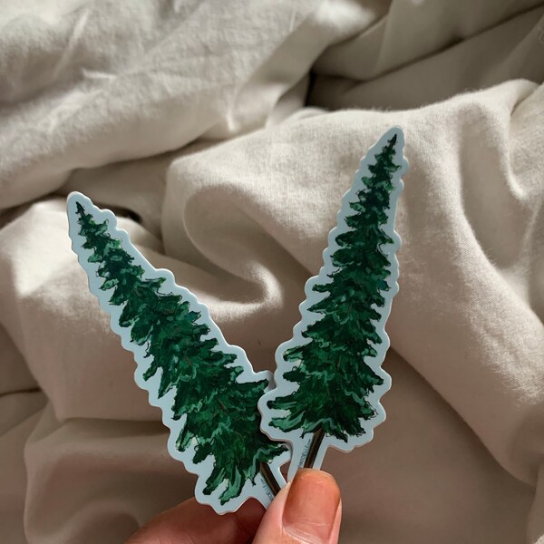 Spruce Tree Sticker | Alaskan Artist, Acrylic Painter | Tree, Forest ...