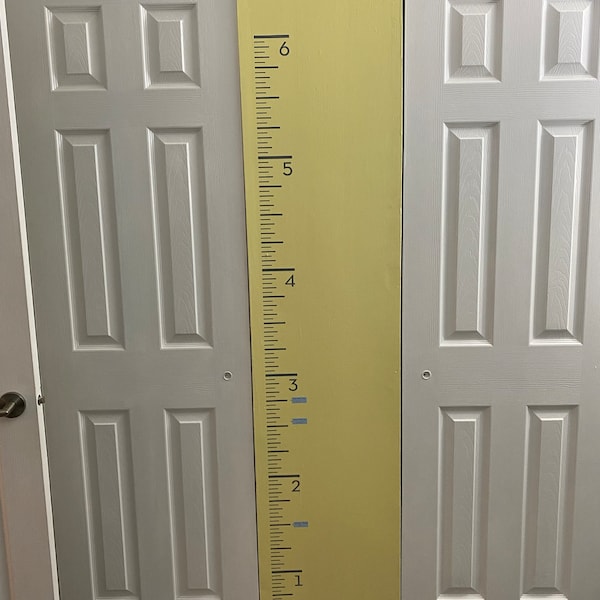 Growth Chart Ruler Decal - Children's Vinyl Wall Decal - Etsy