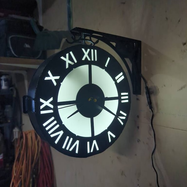 2 Sided Industrial Clock DXF and SVG Files - Plasma or Laser CNC Cut ...