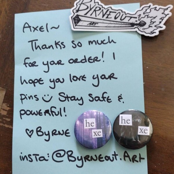 Pronoun Pins: CUSTOM ORDER **quantity-based Discount!** Free US ...