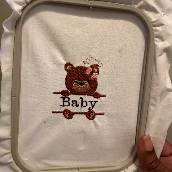Split Bear Embroidery Design, Teddy Bear Embroidery Design, Animal ...