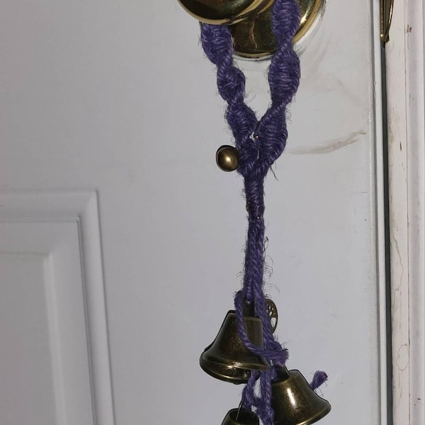 Purple Hanging Witch Bells for Protection, Witch Bells for Protection ...