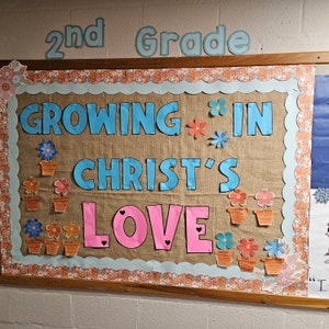 Christian Classroom Bulletin Board Set Bible Bulletin Board Scripture ...