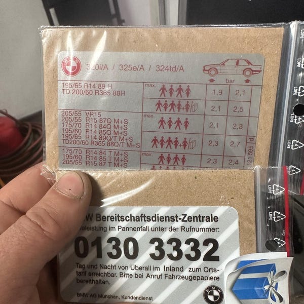 19pcs BMW E30 STANDARD Set 323i 320i 325i 324td 318i 316i Stickers Set ...