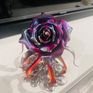 Copper & Glass Crystal infinity Rose 1989 SAVE 10% SEE BELOW ...