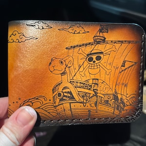 Anime Wallet, Japanese Manga Wallet, Personalized Leather Wallet Pirate ...
