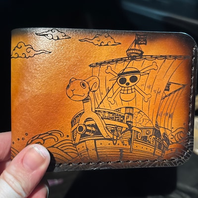 Anime Wallet, Japanese Manga Wallet, Personalized Leather Wallet Pirate ...