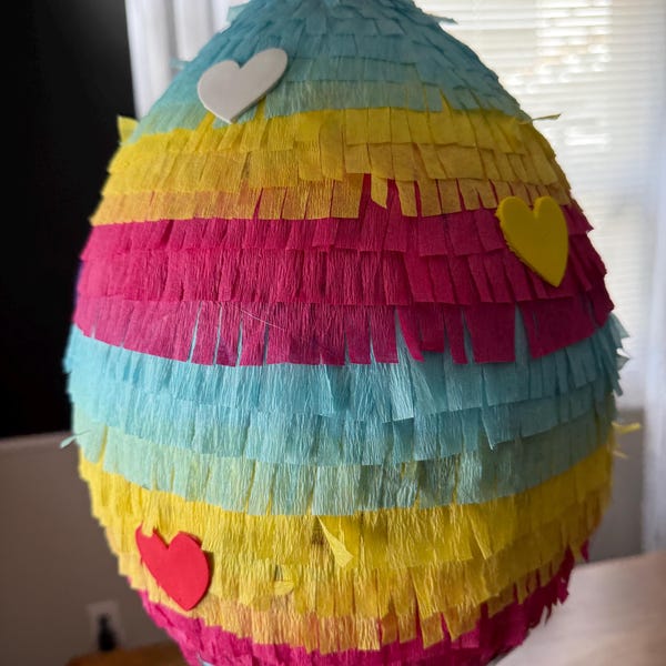Easter Egg Pinata - 3D Easter Pinata - 17 Inches Tall 3D Easter Egg ...