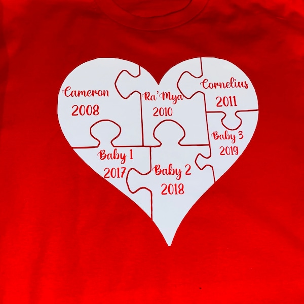 Heart Shape Jigsaw Puzzle Template Svg, Png, Pdf, Jpg Files, Puzzle ...