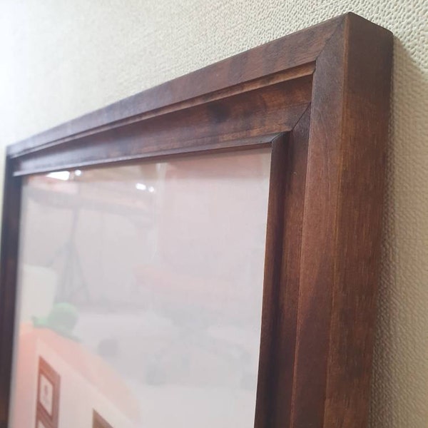 Handmade Walnut Brown Birch Picture Frame: Rustic Photo Display - Etsy