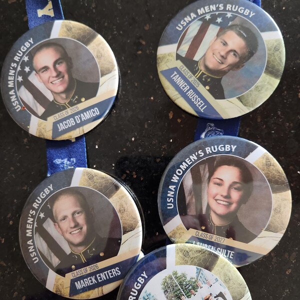 Football Team Custom Photo Pins - Etsy