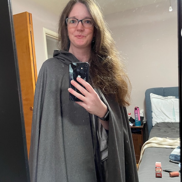 Peacock Blue Melton Pure WOOL Cloak Half Circle Cloak Hooded Cloak ...