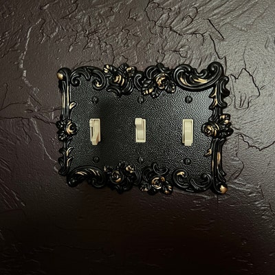 Light Switch Cover in Victorian Black, Switch Cover, Lightswitch Cover ...