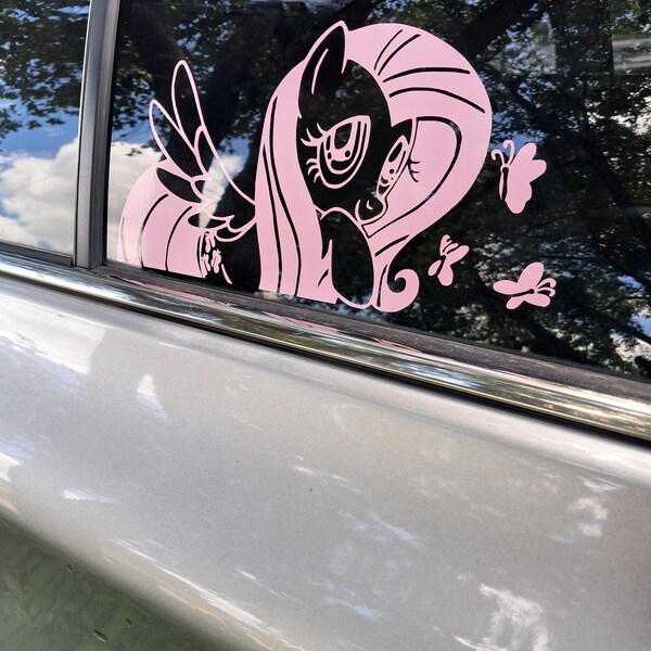 MLP Fluttershy My Little Pony Friendship is Magic Equestria Vinyl Decal ...