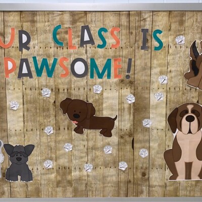 Puppy Love Puppy Bulletin Board Kit - Etsy