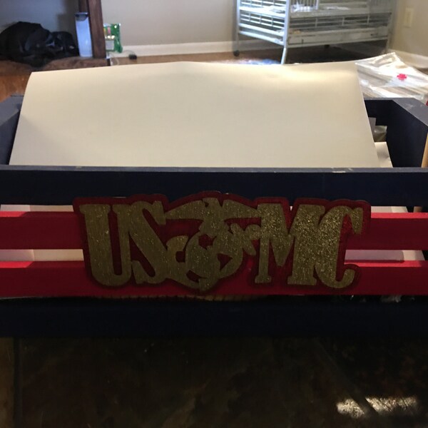 USMC With Emblem Cake Topper/centerpiece. Marine Corp Emblem and USMC ...