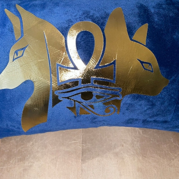 Egyptian Key of Life * Cross Ankh Rebirth Third Eye Animal Cat * Cut ...