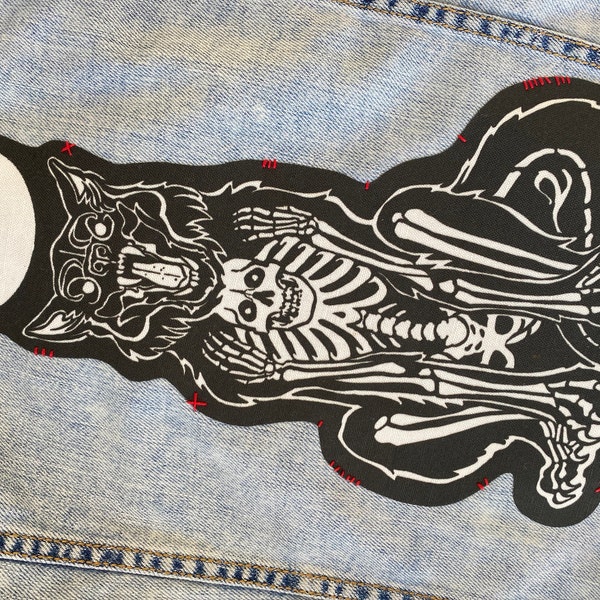 Wolf Moon Patch Werewolf Spirit Coyote Spirit Goth Horror Lycanthrope ...