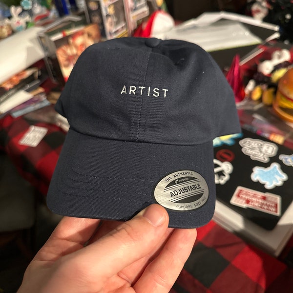 ARTIST Corduroy Hat, Embroidered Artist Baseball Hat, Multiple Colors ...