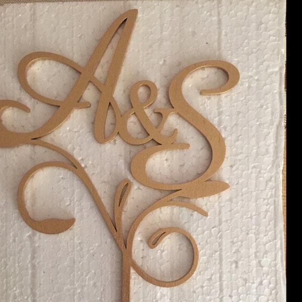 L Cake Topper, Wedding Cake Topper, Cake Toppers for Wedding, Rustic ...