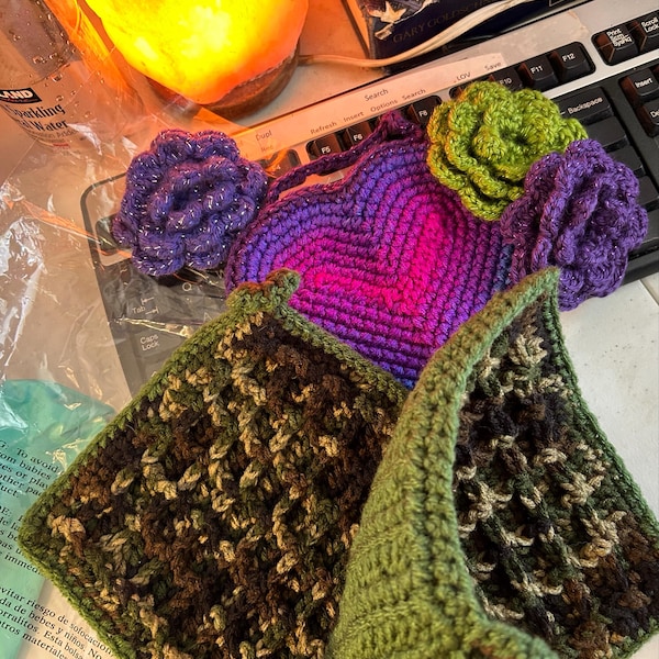 Poofy Diamonds Crochet Scarf - Etsy