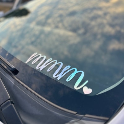 Holographic Monogram Decal, Car Decal, Vinyl Decal, Yeti Decal ...