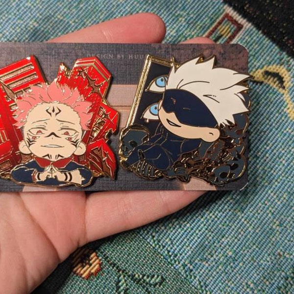 JJK Hard Enamel Pins- Gojo Geto Nanami Toji Sukuna Inumaki Yuta Choso ...