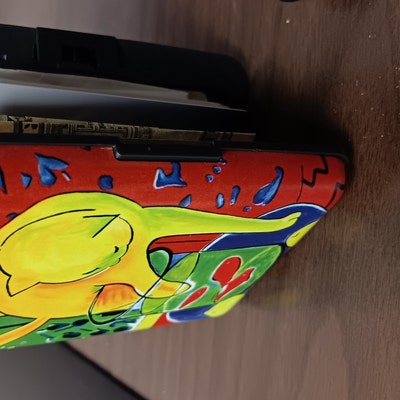 Cats With Fish Armored RFID Wallet, RFID Protection Hard Case Card ...