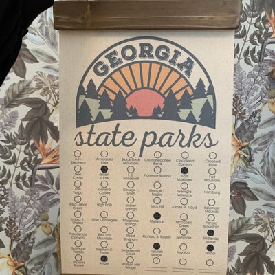 GA State Park Adventure Checklist WITH Pen // Georgia State Park ...