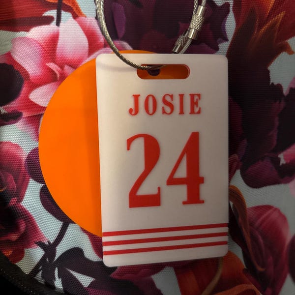 Personalized Hockey Jersey Bag Tag - Etsy