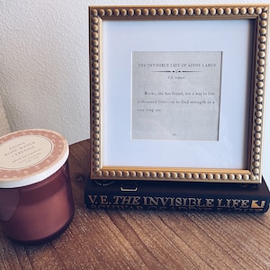 Custom Book Quote, Book Page Quote, Wall Art, Favourite Author ...