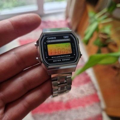 Casio Custom Hydro Mod Royale AE1200 Sand Star Watch Red and Yellow ...