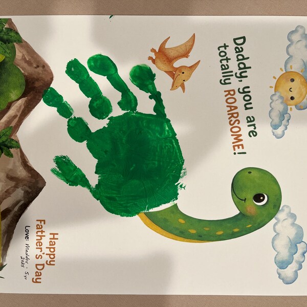 Fathers Day Superhero,superhero Dad Gift,handprint Art for Kids,hero ...