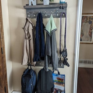 Coat Rack With Shelf the Ed Key Holder Entryway Organizer Towel Rack ...