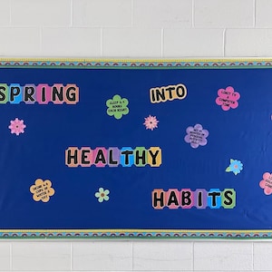 Spring Health Habits Bulletin Board/door Decor Kit for Nurses' Office ...
