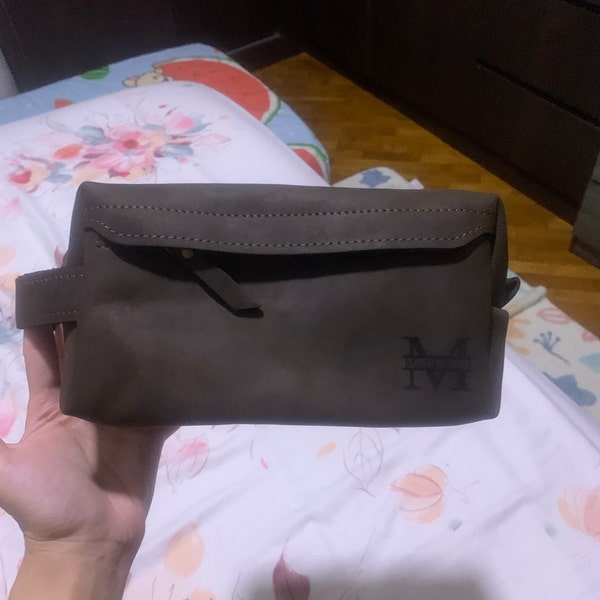 Dopp Kit Women,leather Toiletry Bag Women,dopp Kit Leather,monogram ...