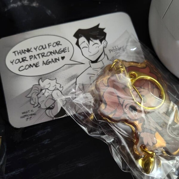 Rody and Vincent Heart Magnet Keychain Set Dead Plate 6.5 Cm Double ...