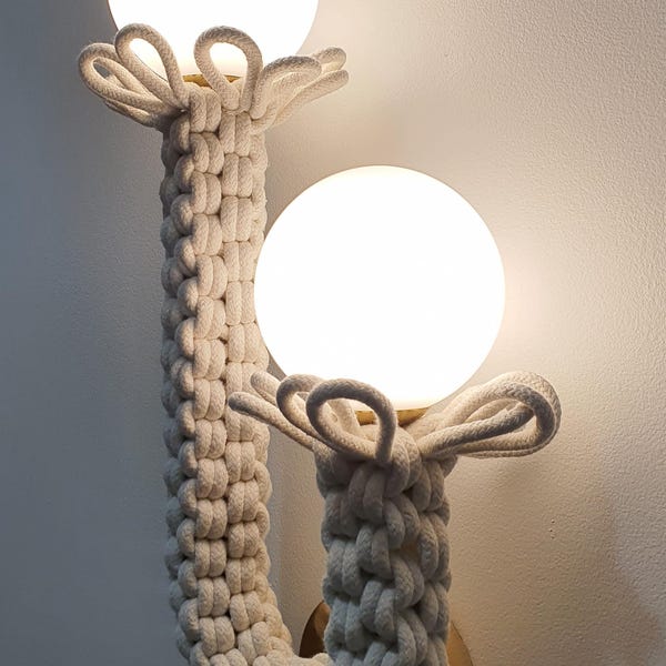 Jute Pensil Macrame Cotton Lamp Sculpture, Hardwire ,plug in Wall ...