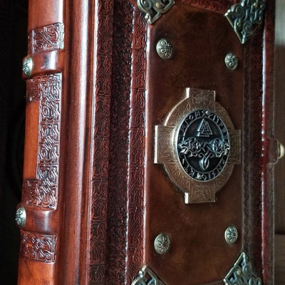 Medieval Styled Leather Journal, Heraldic Book, Book of the Templars ...