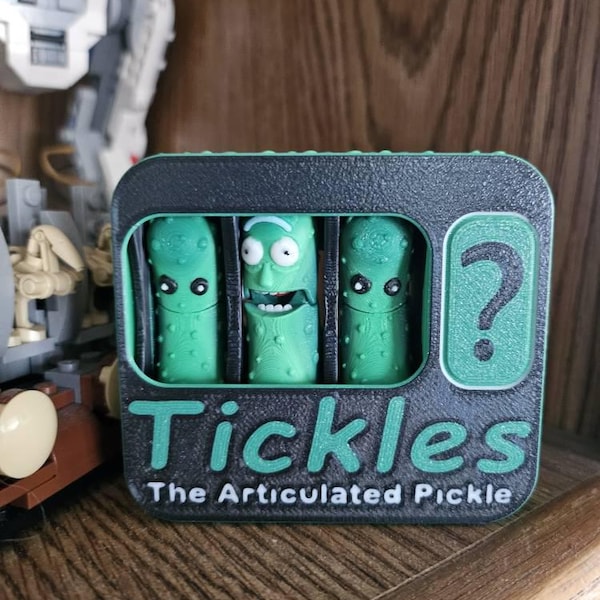 Pedro the Tickle Pickle: 3D Printed Fidget Keychain With Sombrero - Etsy