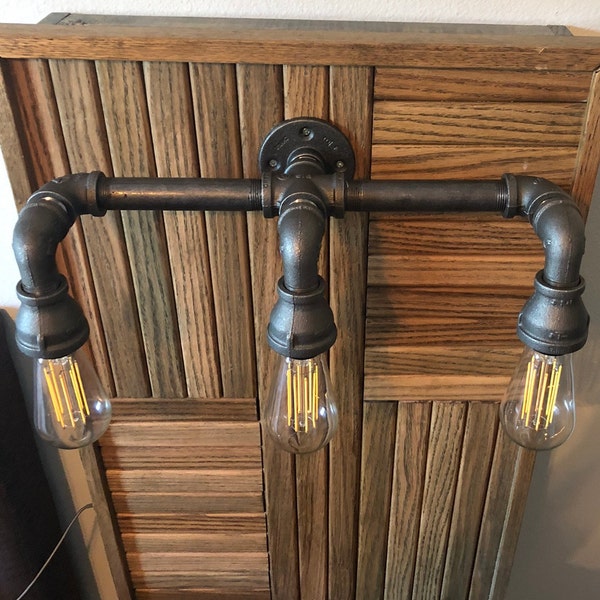 Industrial Iron Pipe Steampunk Lamp Socket | Fits 1/2", 3/4" & 1" Pipe ...