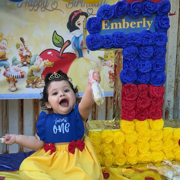 Snow White First Birthday Fairest One of All First Birthday 1st ...