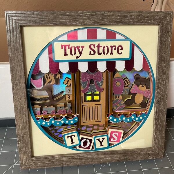 TOY STORE Svg - 3D Christmas Svg - CHRISTMAS Shadow Box Svg - for ...