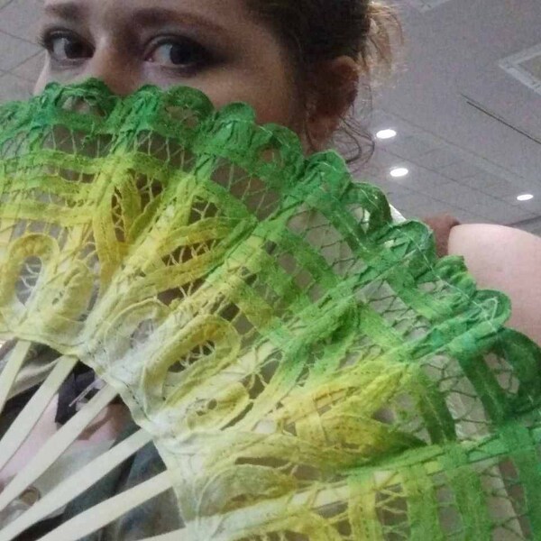 Hydrangea 2, Paddle / Uchiwa Hand Fan for Surviving Cosplay, LARP ...