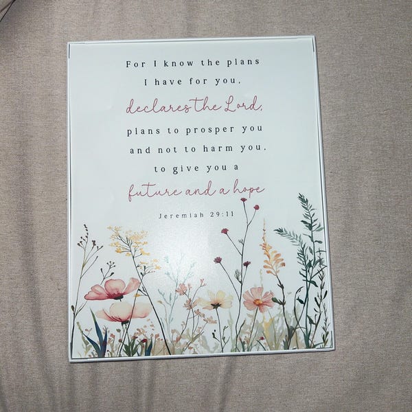 Jeremiah 29:11 for I Know the Plans I Have for You Bible Verse Wall Art ...