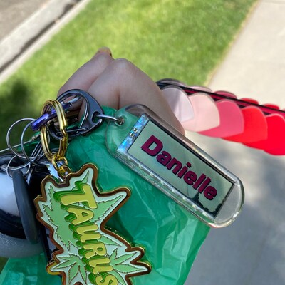 Taurus Zodiac Keychain - Etsy